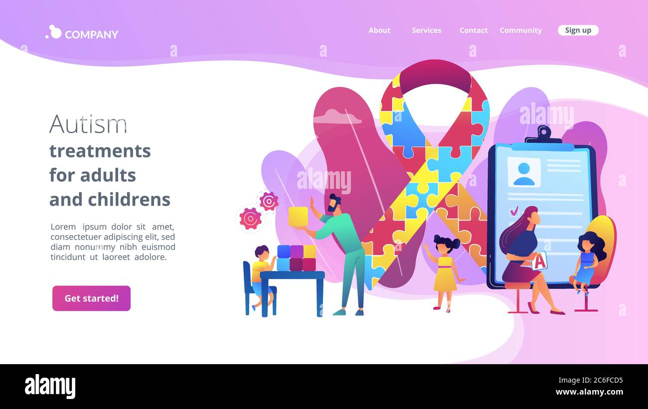 Autism child therapy Stock Vector Images - Alamy