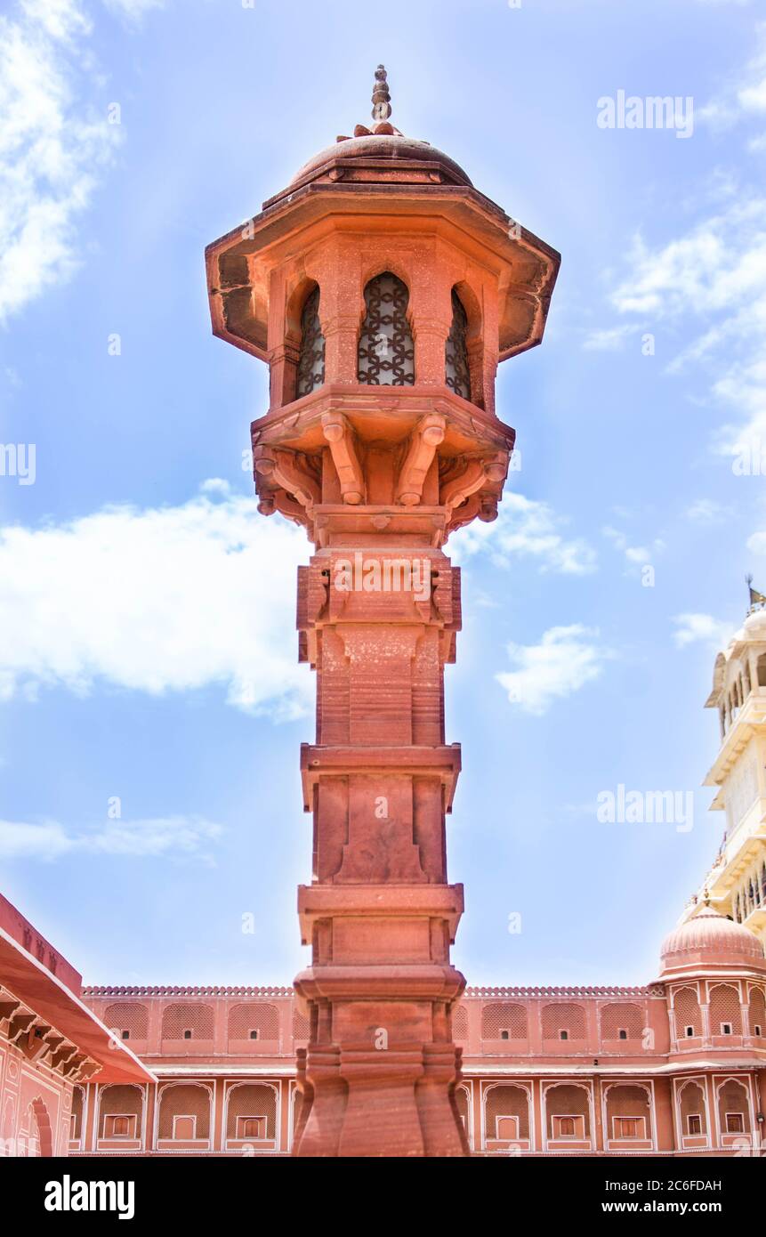 Lamp tower in the center of Palace Stock Photo - Alamy