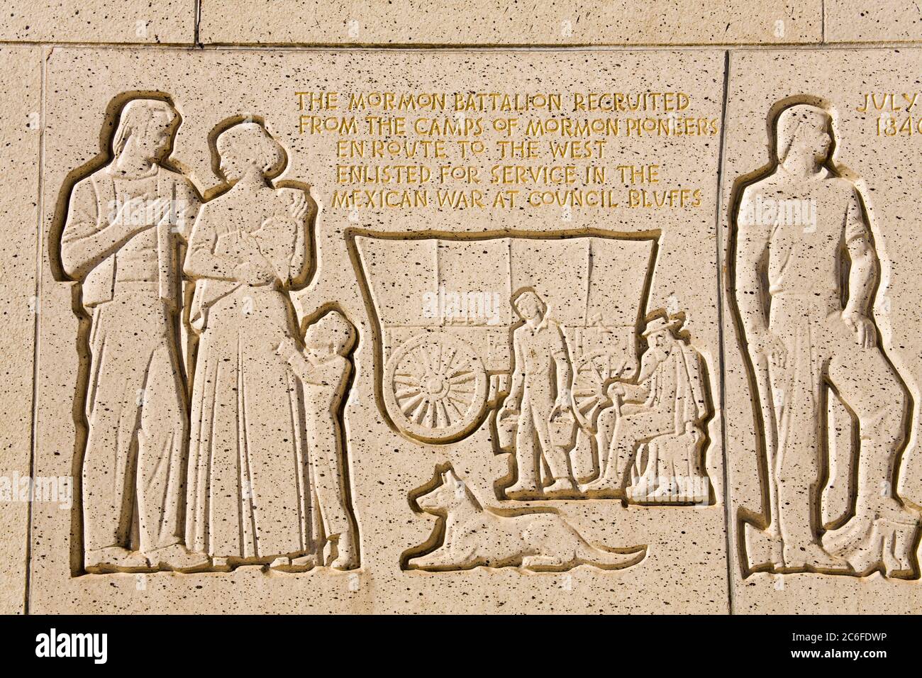 Fort Moore Pioneer Memorial, Chinatown, Los Angeles, California, USA ...