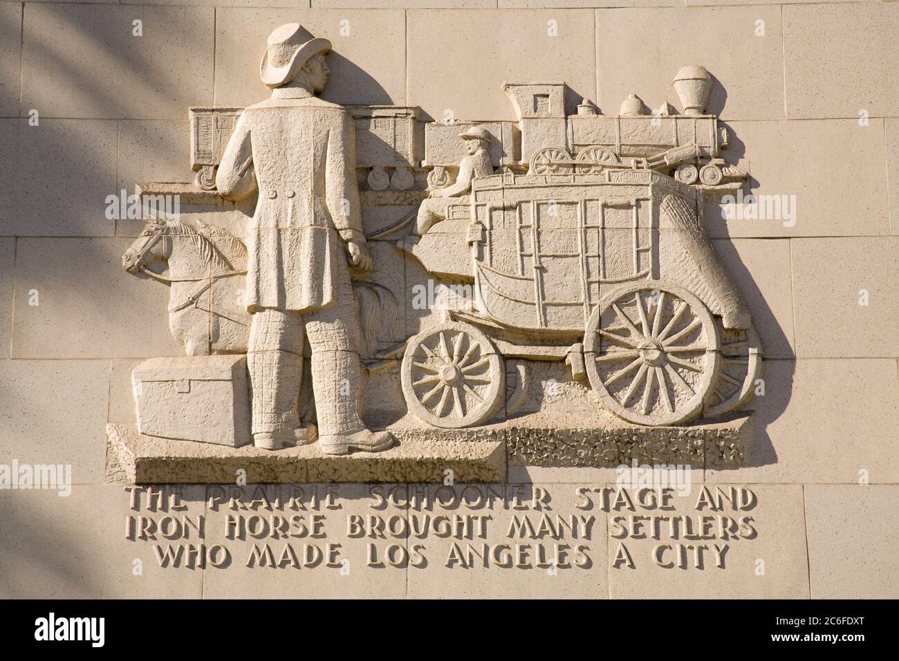 Fort Moore Pioneer Memorial, Chinatown, Los Angeles, California, USA ...