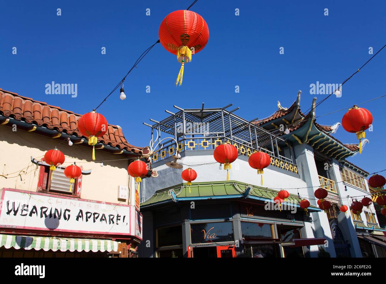Stores in Chinatown, Los Angeles, California, USA Stock Photo - Alamy