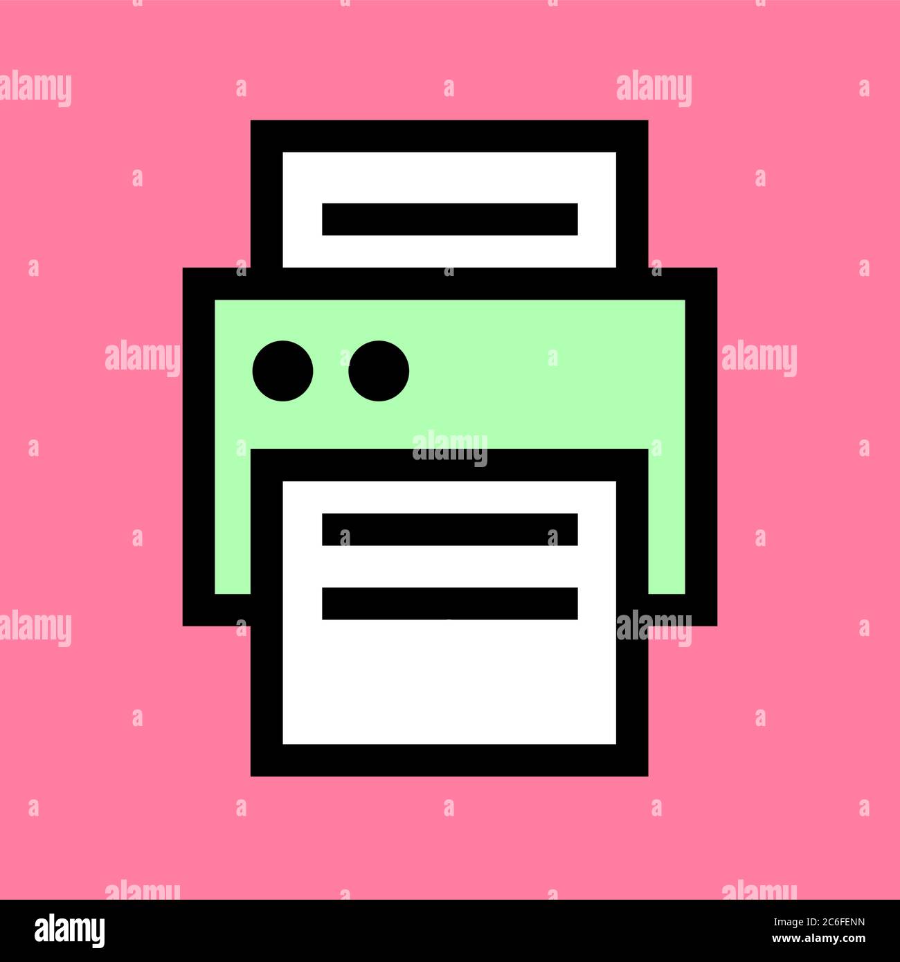 Printing apparatus Stock Vector Images - Alamy