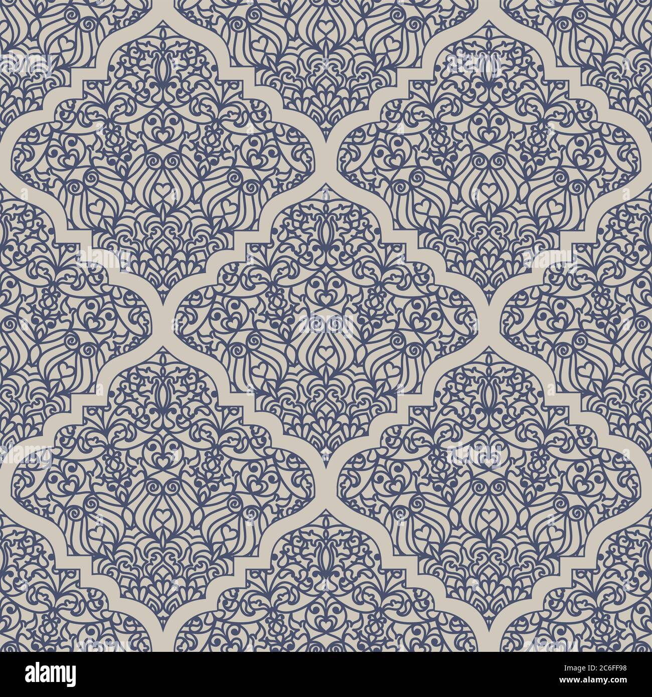 Victorian Wallpaper Pattern Tile