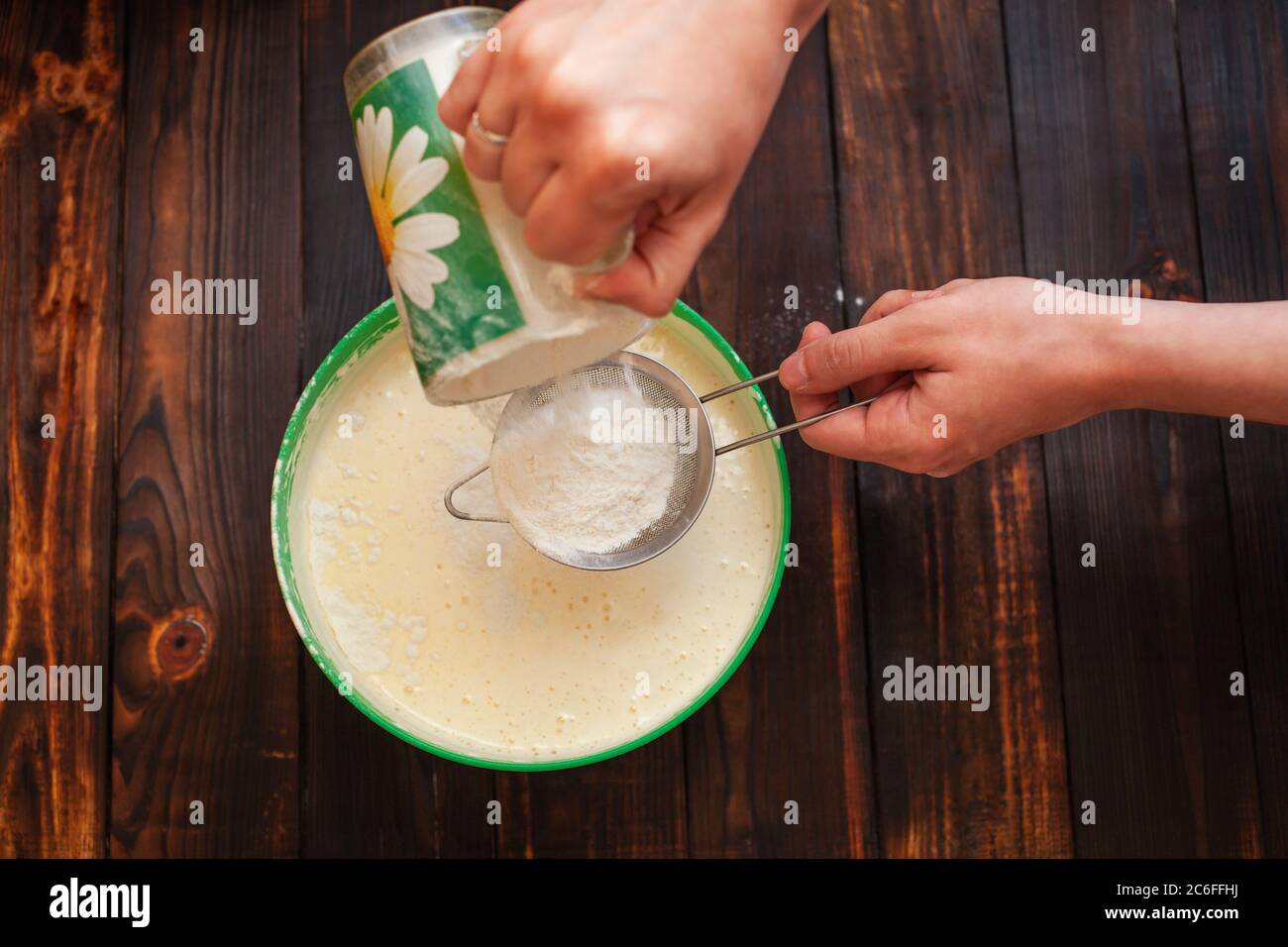 Instructions for making a biscuit with your own hands. DIY Stock Photo ...
