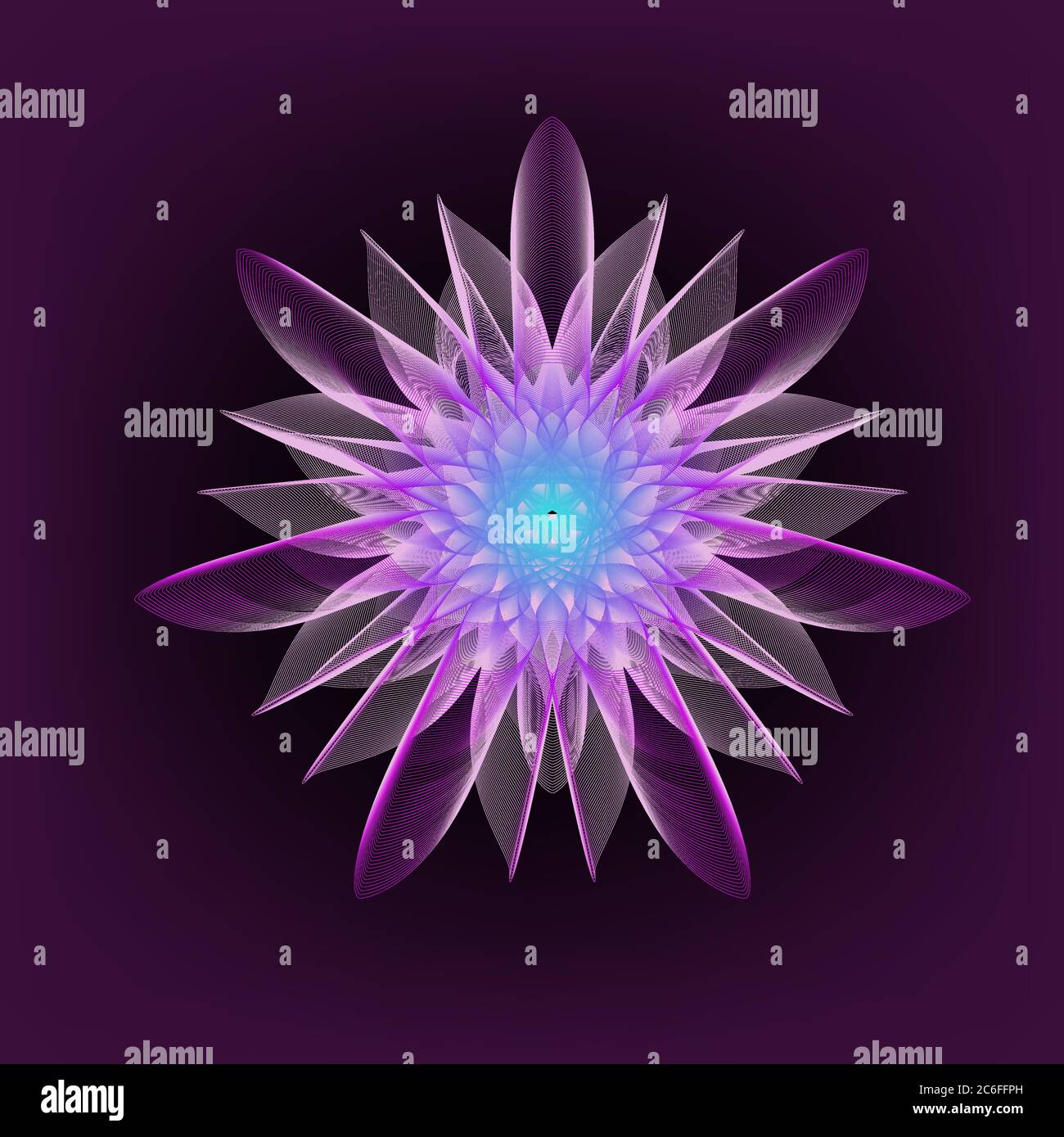 Abstract neon gradient flower. cover design, posters. Vector ...