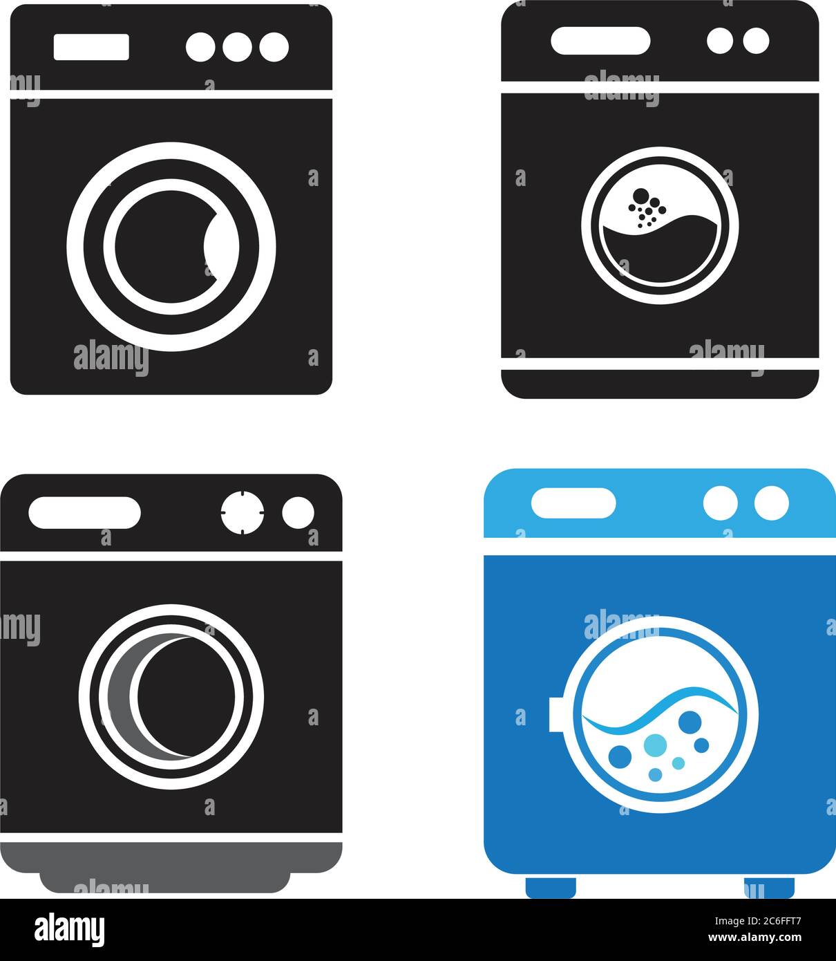 Wash cycle icons hi-res stock photography and images - Alamy