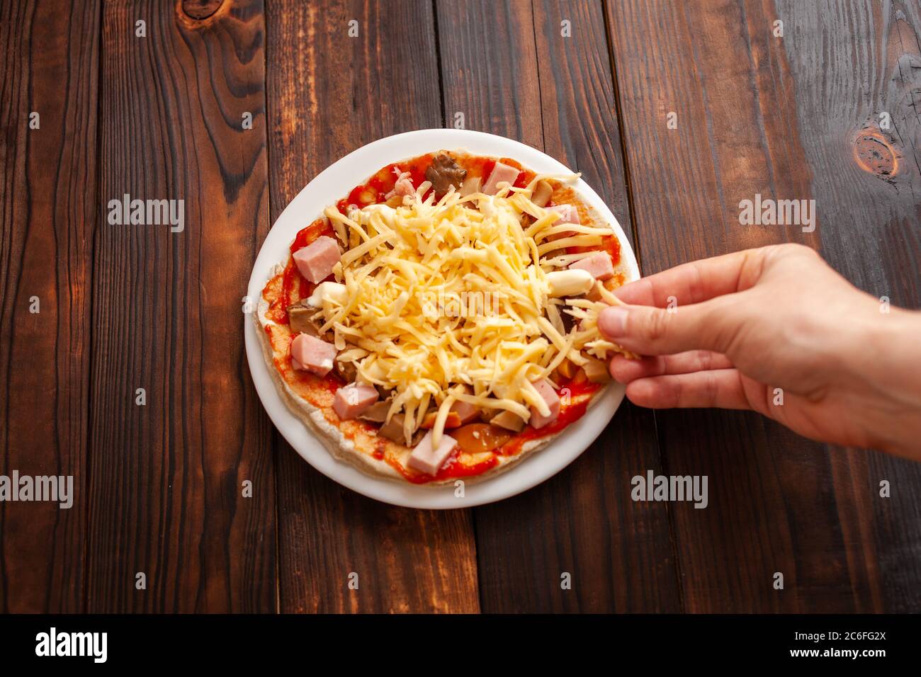 Instructions for making pizza. DIY Stock Photo - Alamy