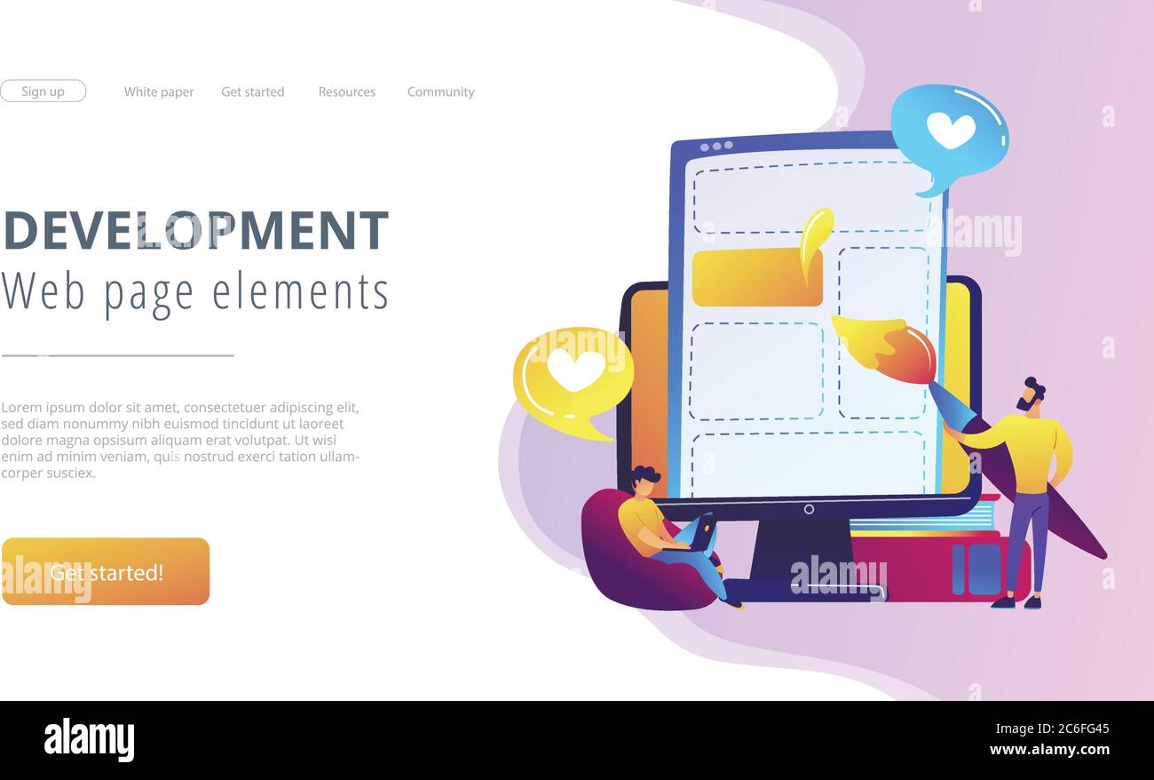 Front end development Stock Vector Images - Alamy