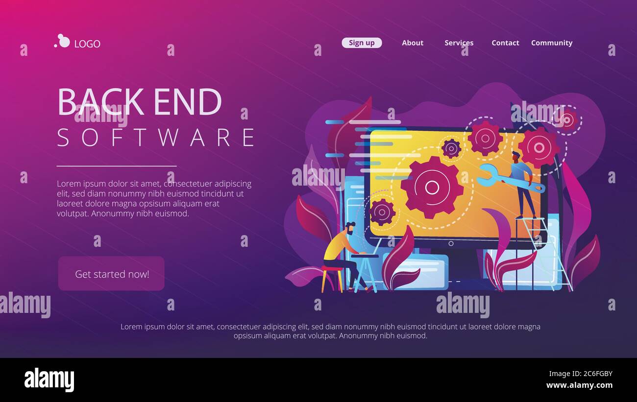 Back End Development It Concept Vector Illustration Stock Vector Image