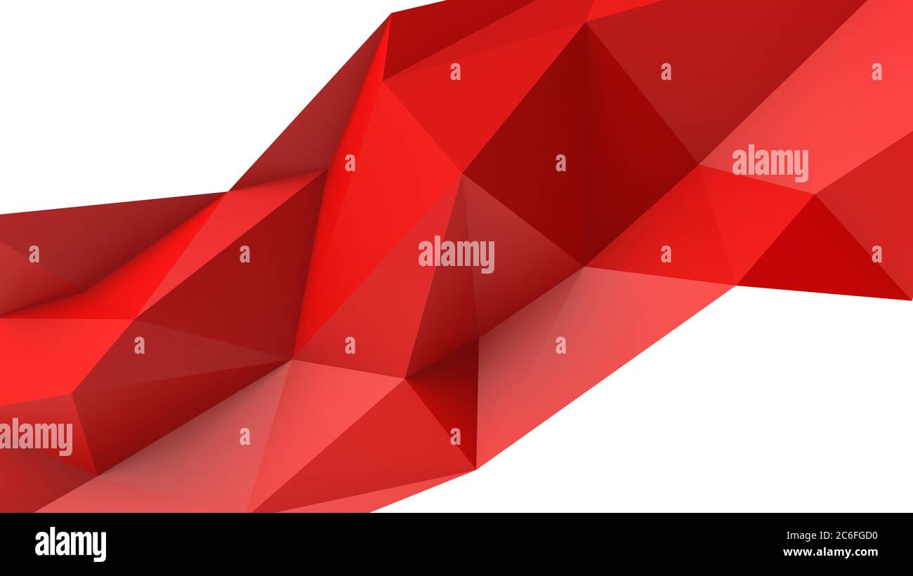 Red abstract modern crystal background. Polygon, Line, Triangle pattern ...