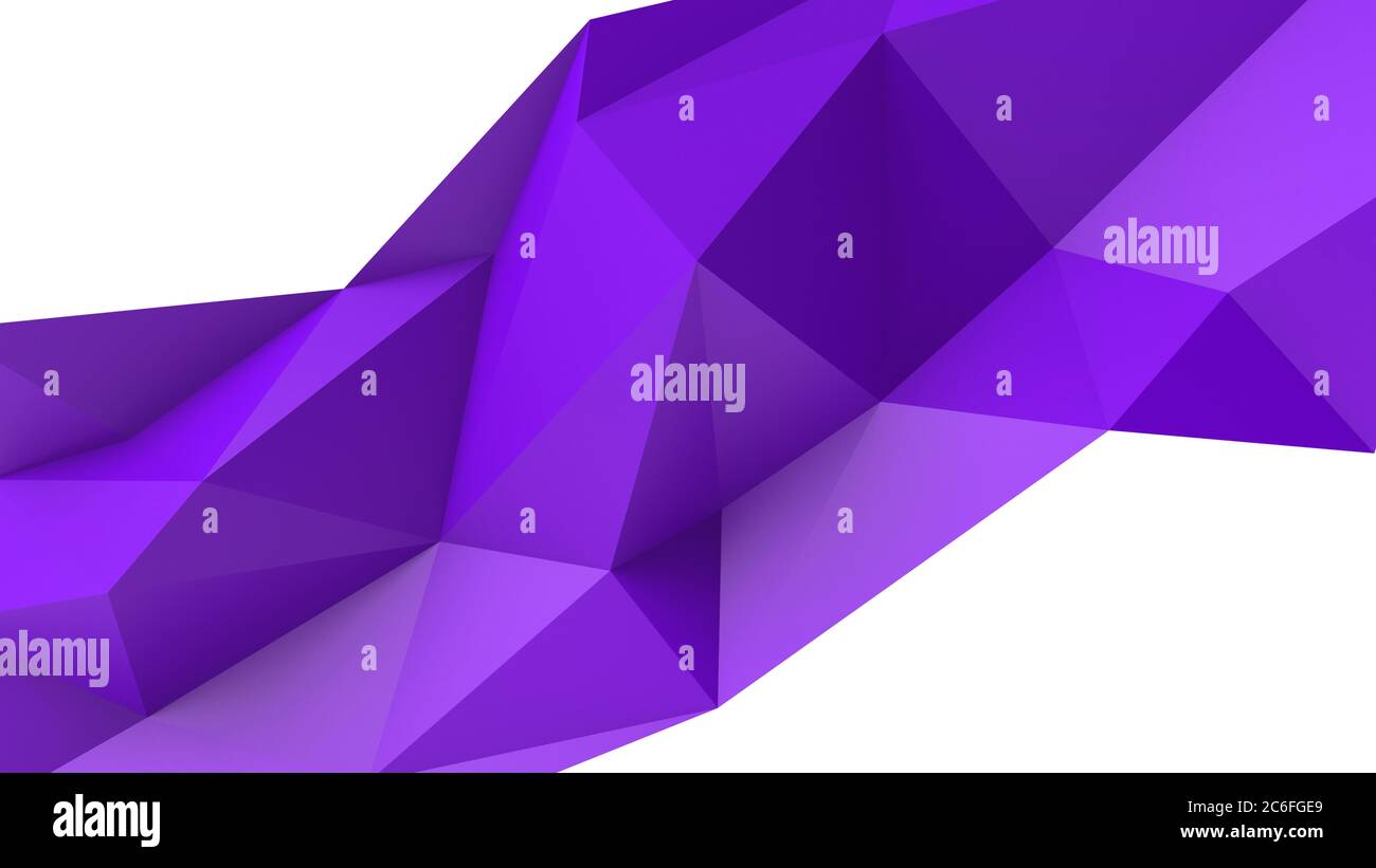 Violet abstract modern crystal background. Polygon, Line, Triangle ...