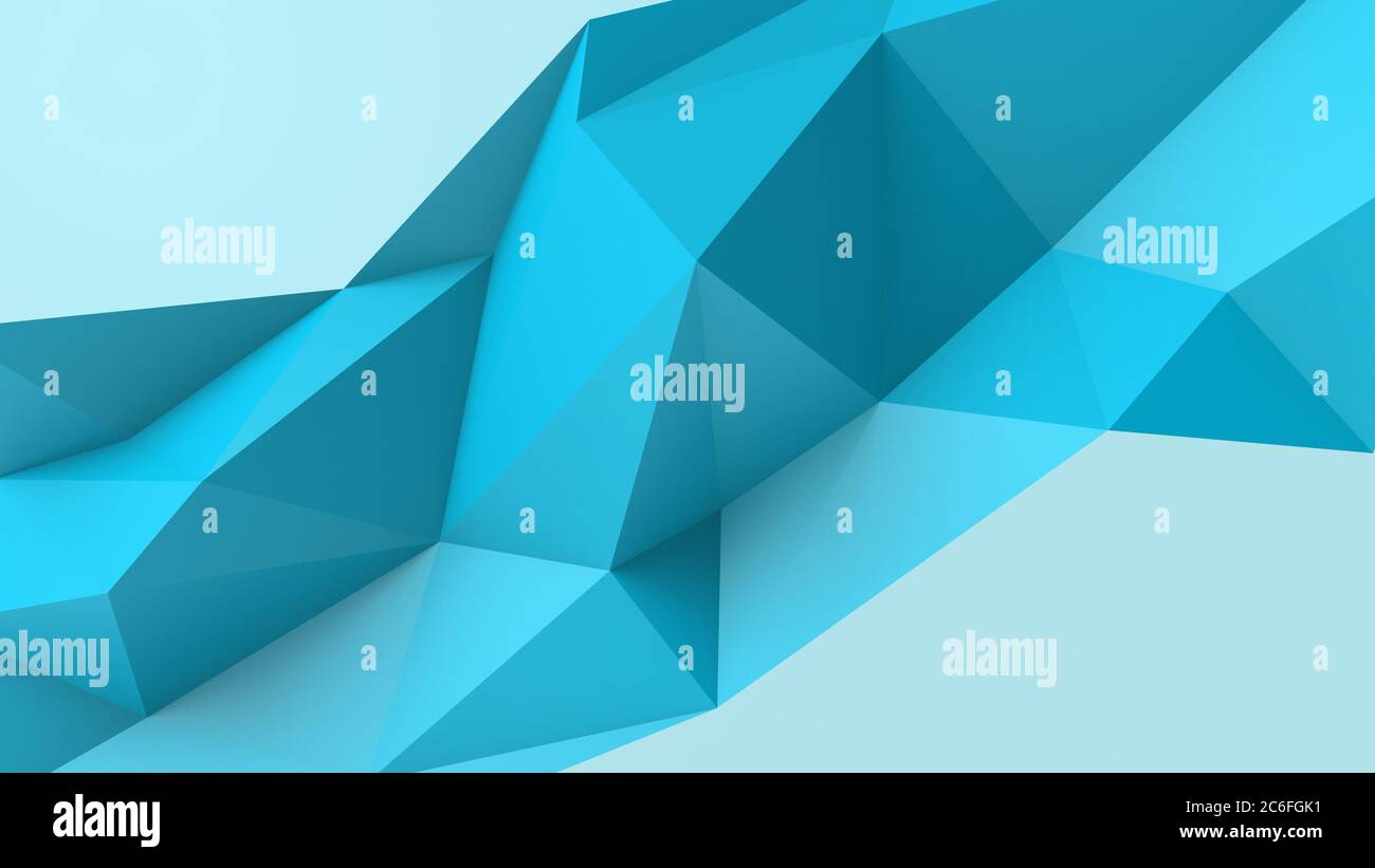 Azure abstract modern crystal background. Polygon, Line, Triangle ...