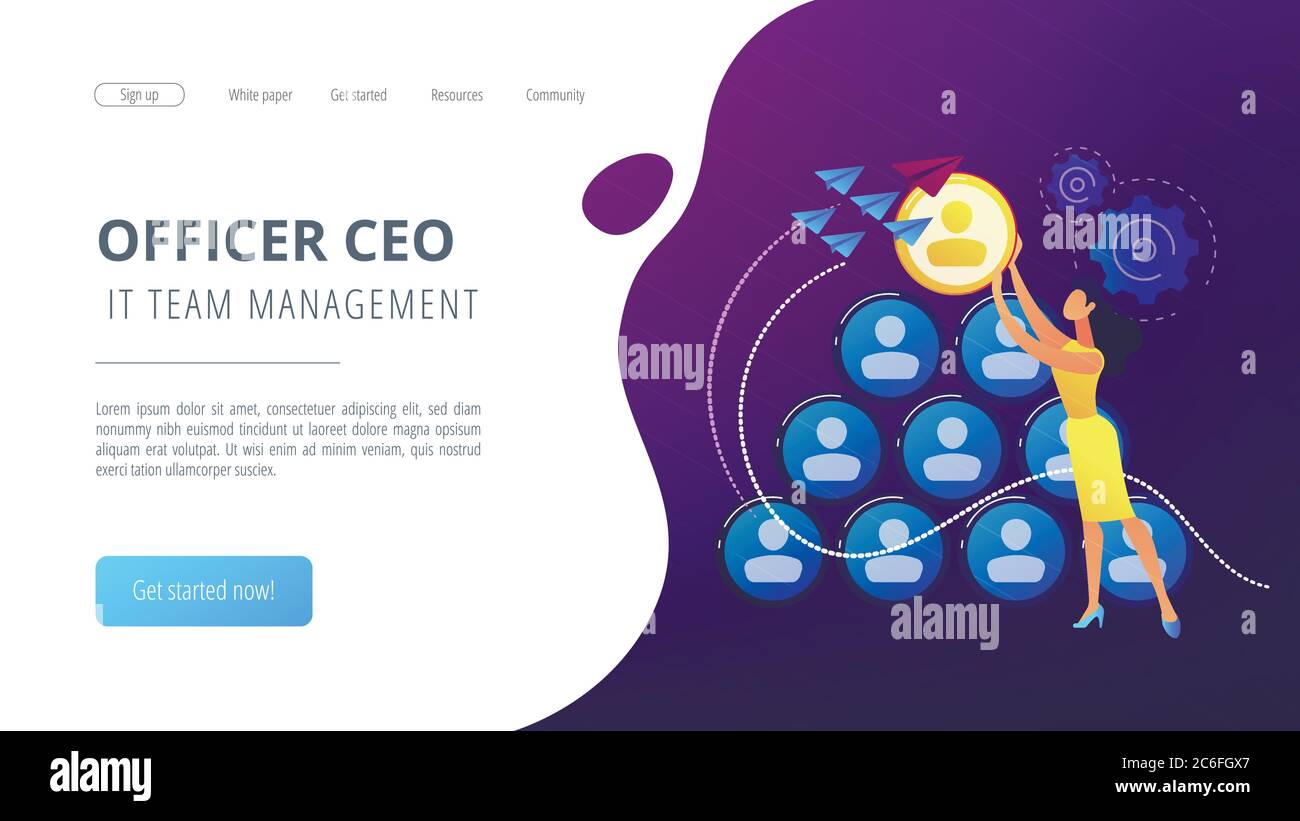 CEO it concept vector illustration Stock Vector Image & Art - Alamy