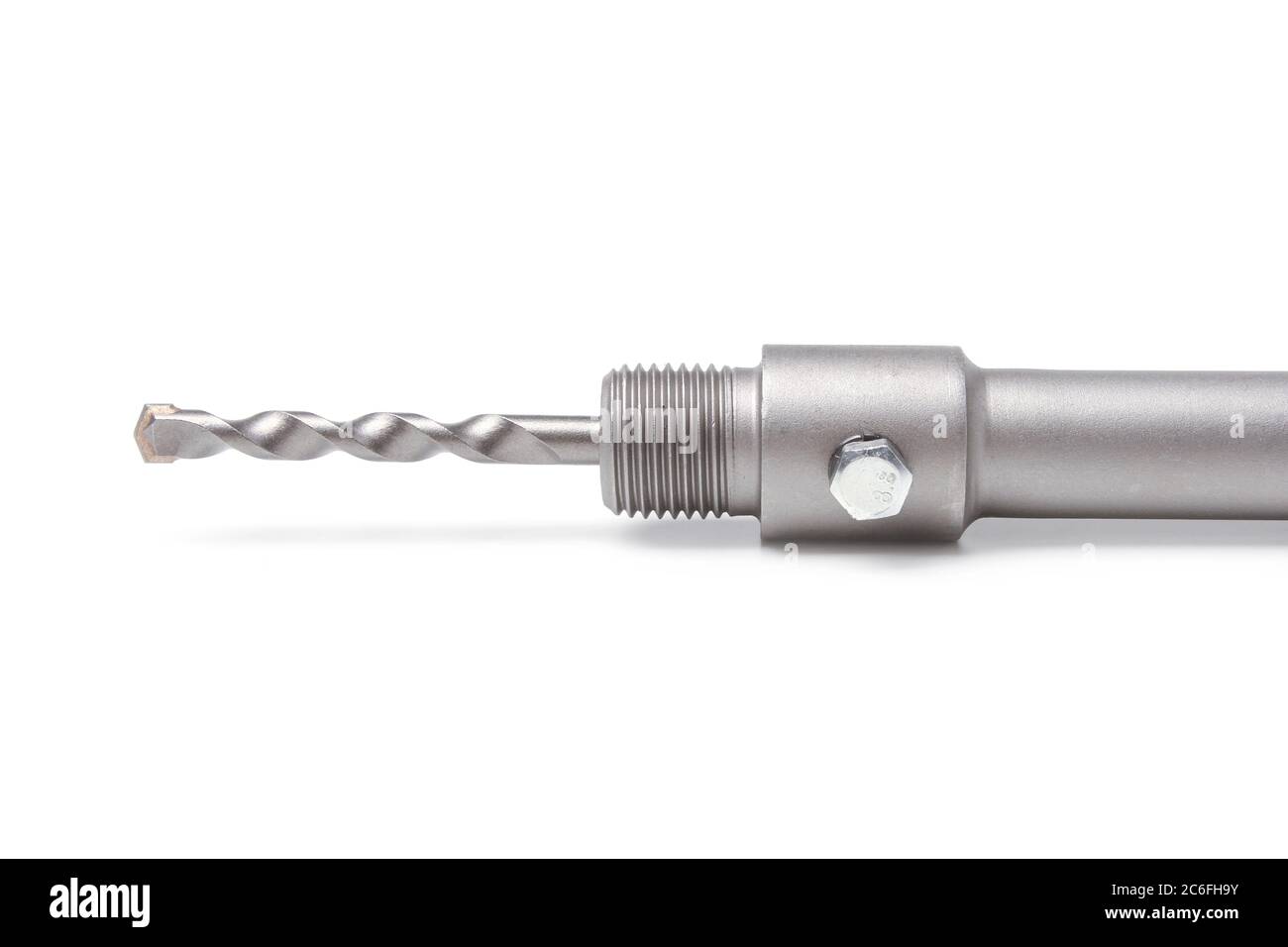 Shank for drill crown with center drill Stock Photo - Alamy