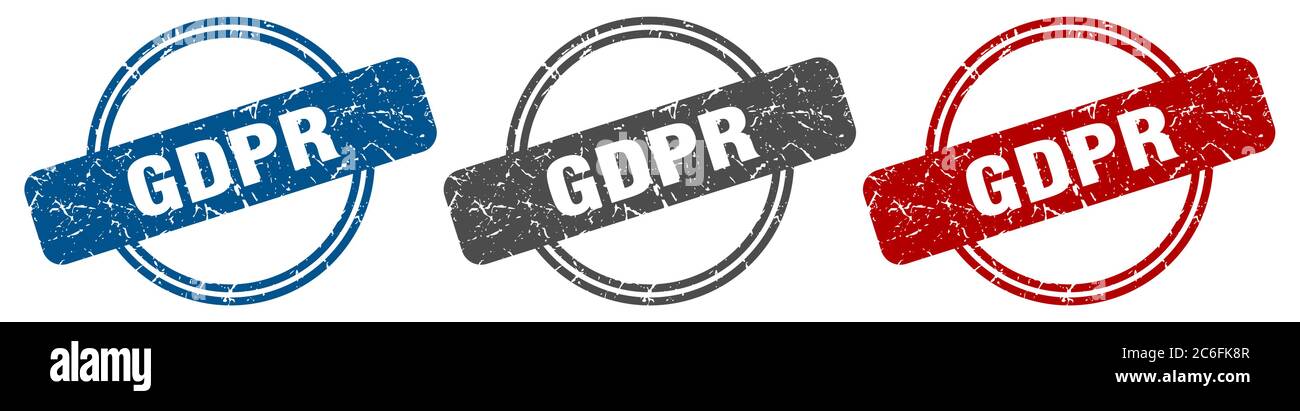 gdpr stamp. gdpr sign. gdpr label set Stock Vector Image & Art - Alamy