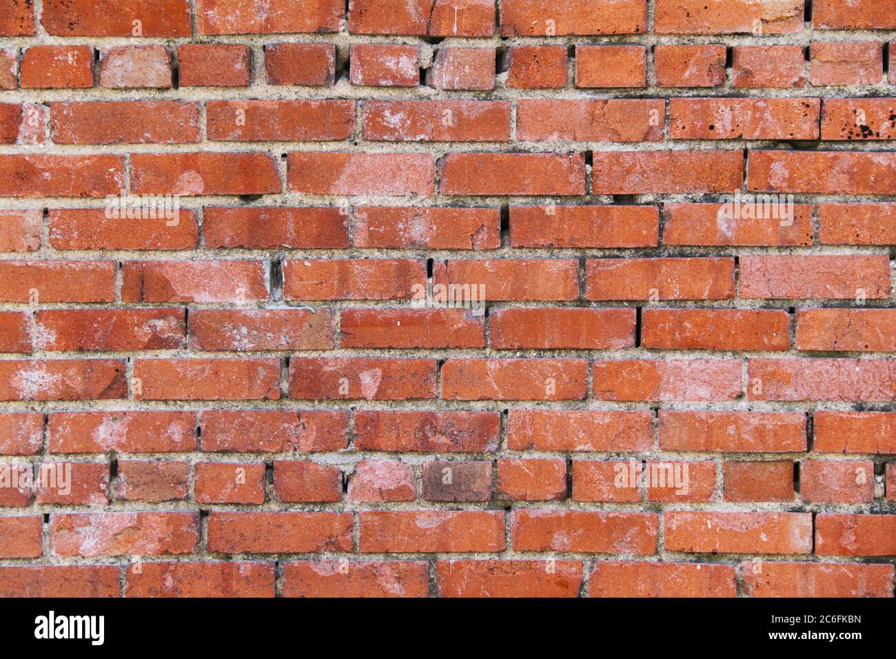 a retro old red brick wall background backdrop Stock Photo - Alamy