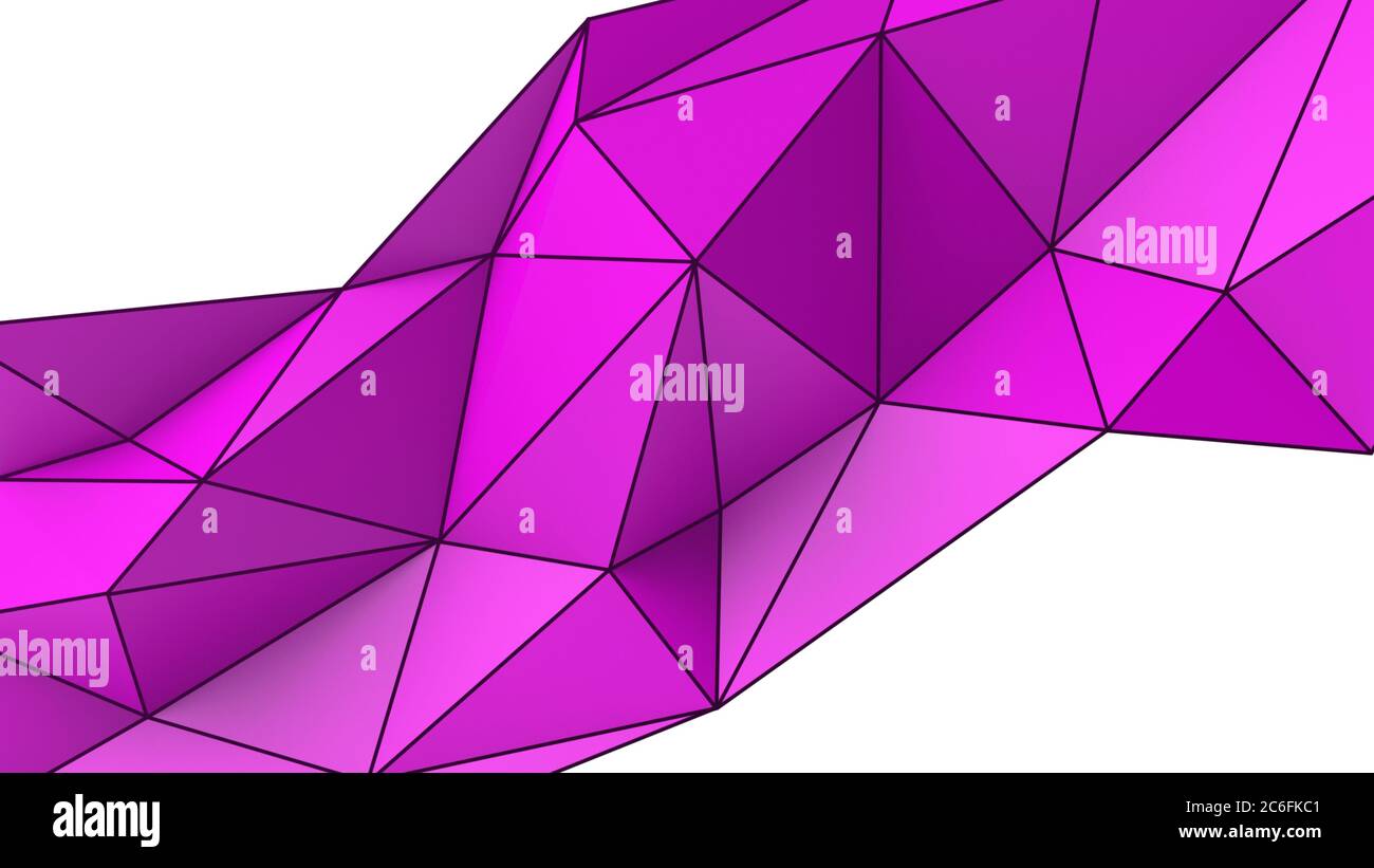 Purple abstract modern crystal background. Polygon, Line, Triangle ...