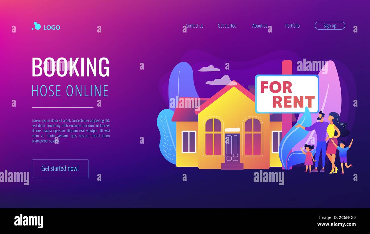 Landing page house loan hi-res stock photography and images - Alamy