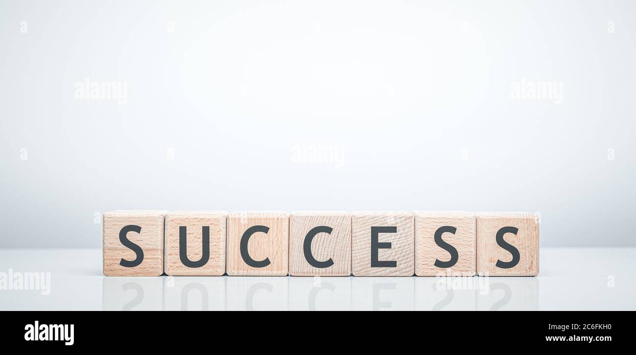 Success word made with building blocks Stock Photo - Alamy