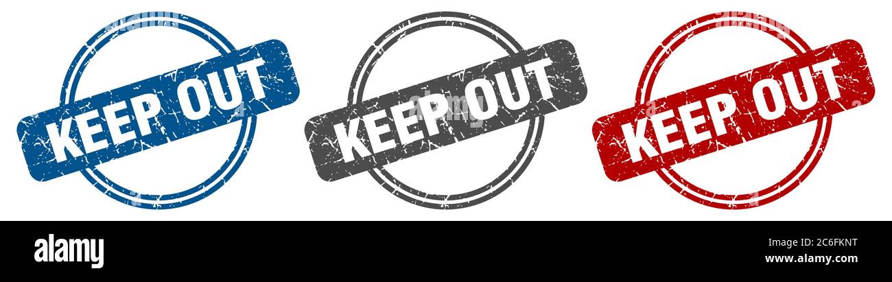 keep out stamp. keep out sign. keep out label set Stock Vector Image ...