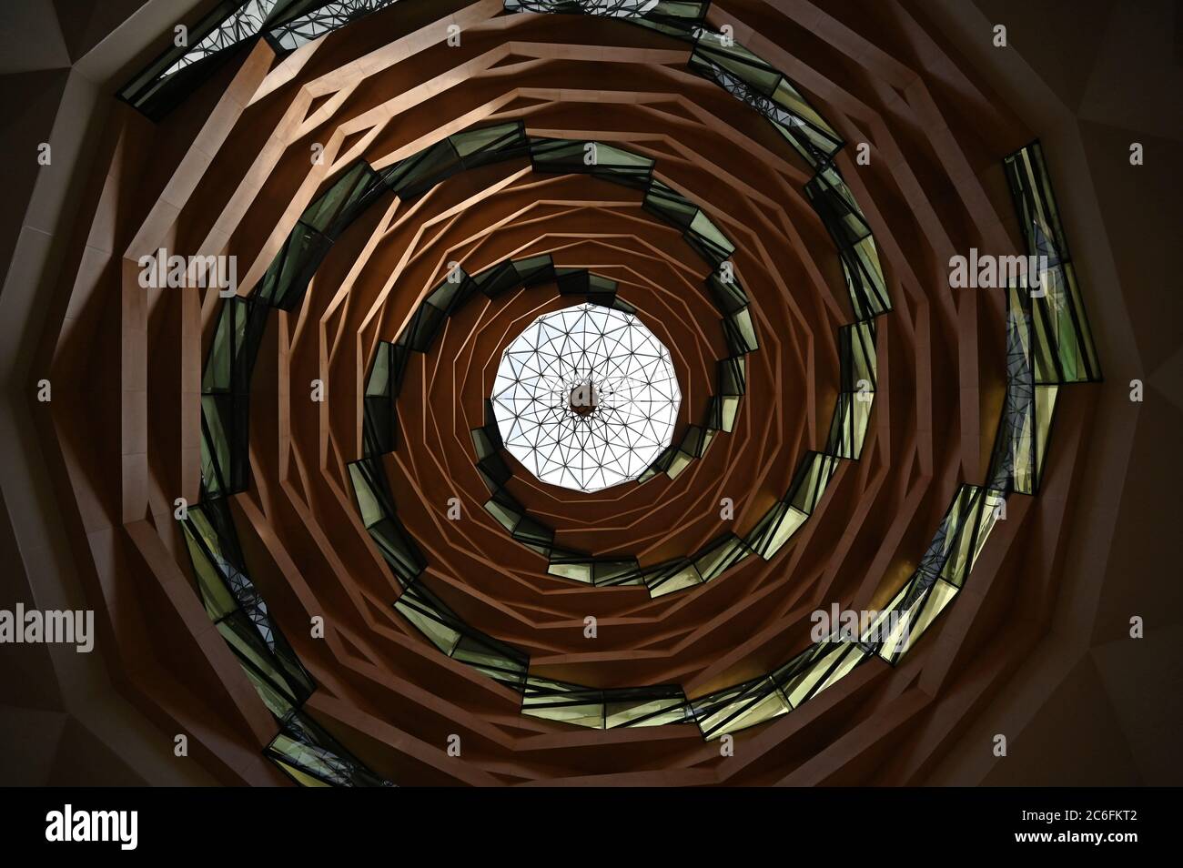 Interior Dome of Marmara University Faculty of Theology Mosque in ...