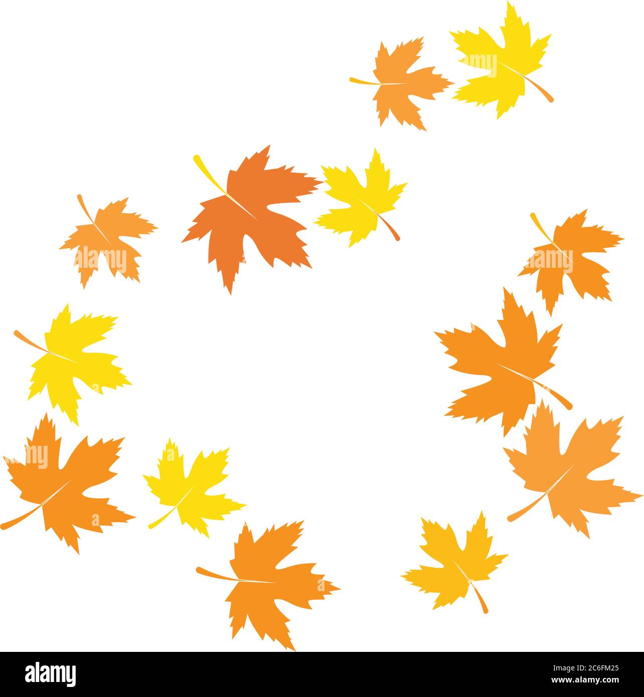 autumn Leaf background template vector illustration Stock Vector Image ...