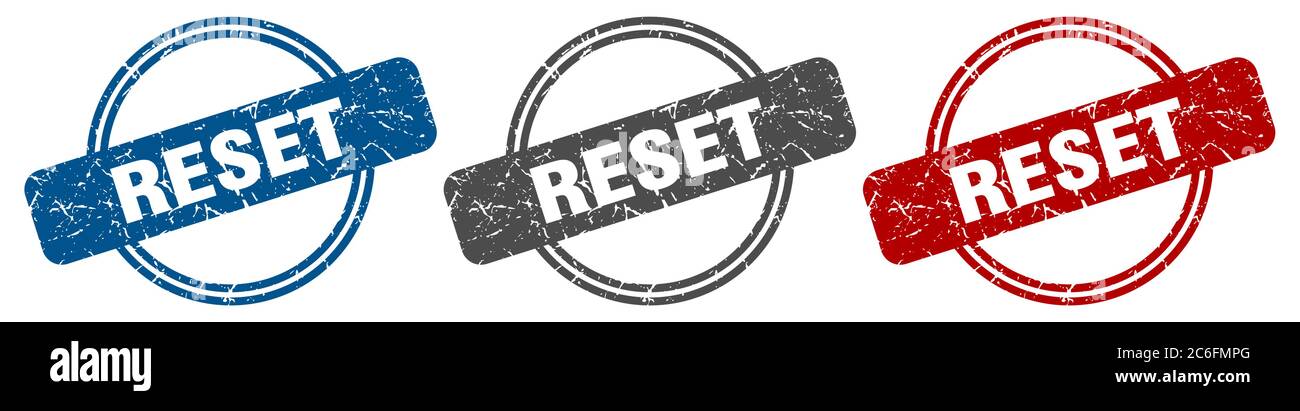Reset stamp hi-res stock photography and images - Alamy