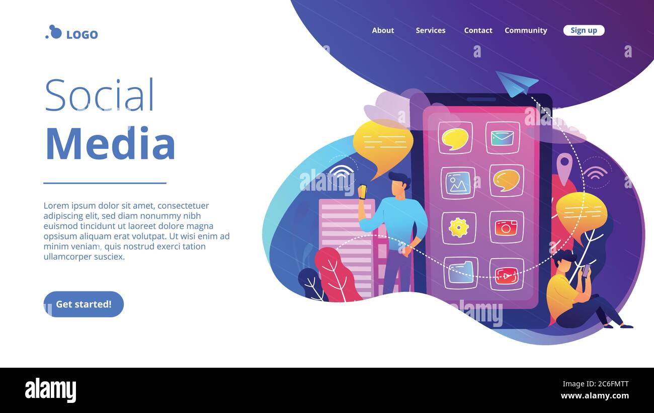 Socialmedia icons Stock Vector Images - Alamy