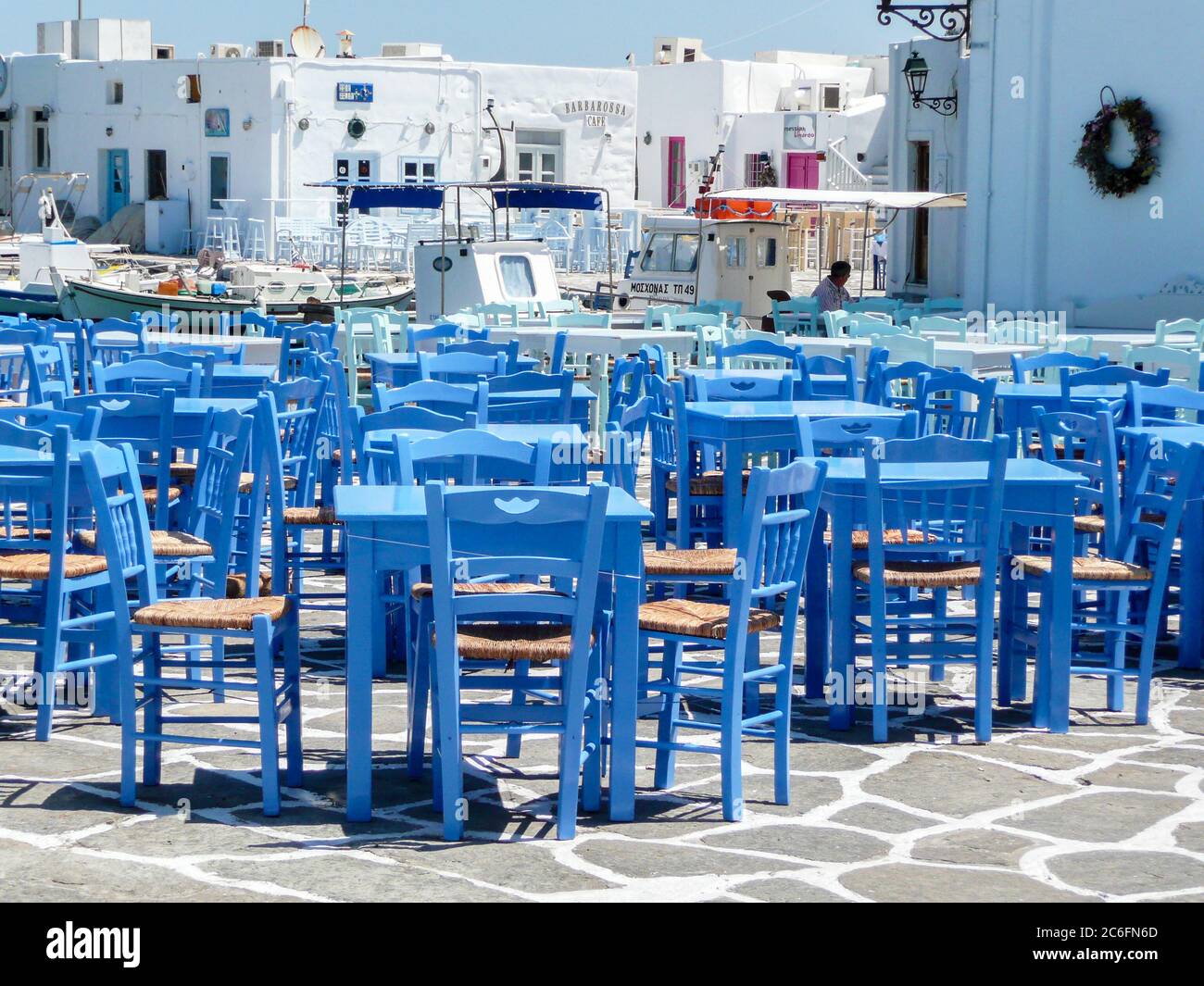 Typical Greek Tavern Restaurant In High Resolution Stock Photography ...