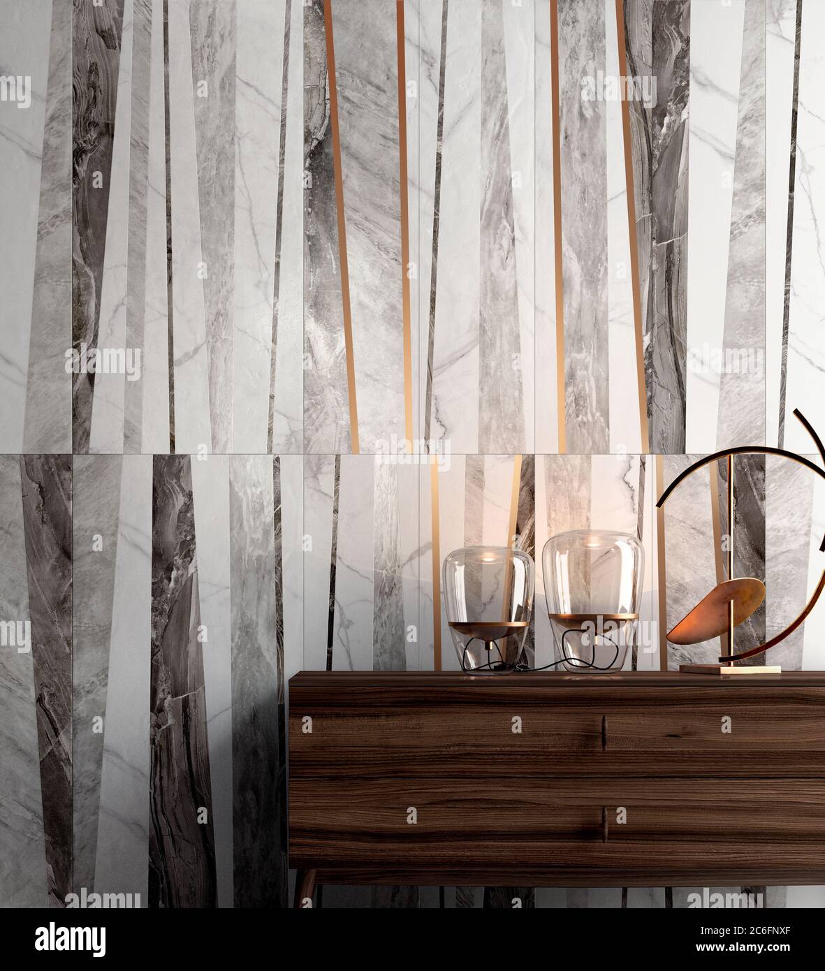 Modern interior design of room, seamless design, luxurious interior ...