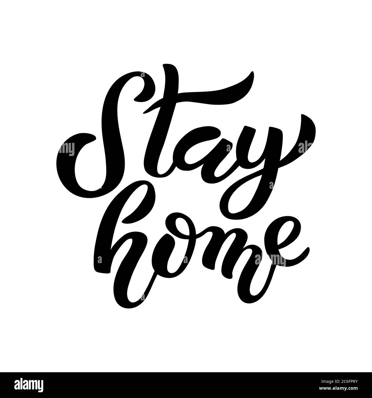 Stay home text lettering Cut Out Stock Images & Pictures - Alamy