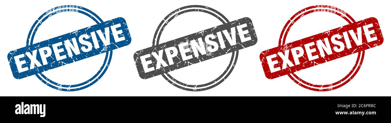 expensive stamp. expensive sign. expensive label set Stock Vector Image ...