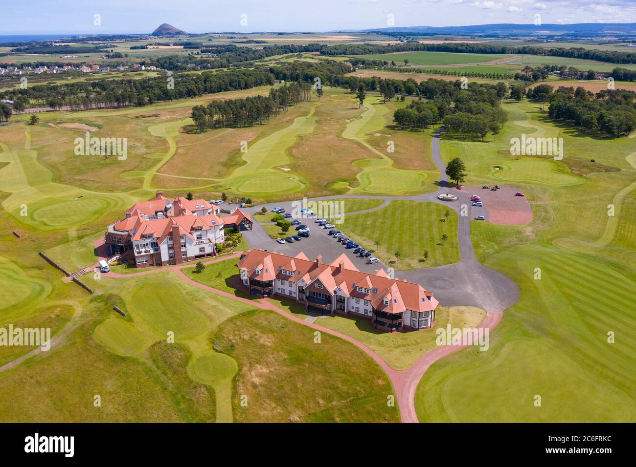 Aerial view of clubhouse at the Renaissance Club golf course near North ...