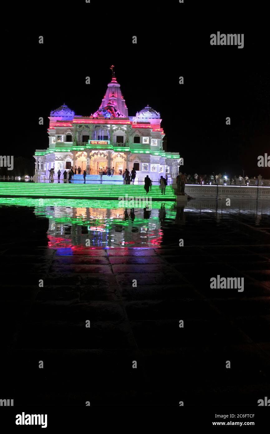 Prem mandir temple hi-res stock photography and images - Alamy