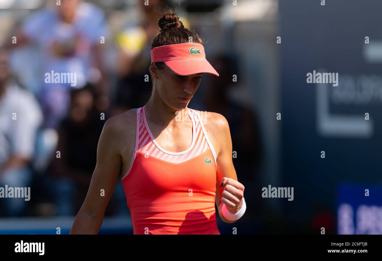 Bernarda Pera of the United States in action during the second round at ...