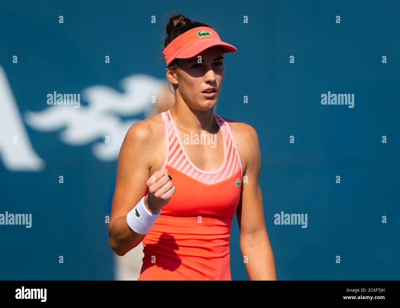 Bernarda Pera of the United States in action during the second round at ...