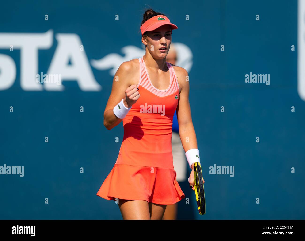 Bernarda Pera of the United States in action during the second round at ...
