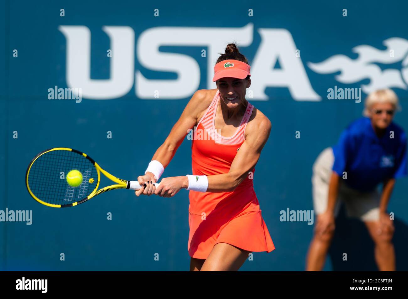 Bernarda Pera of the United States in action during the second round at ...