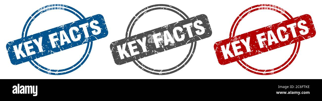key facts stamp. key facts sign. key facts label set Stock Vector Image ...