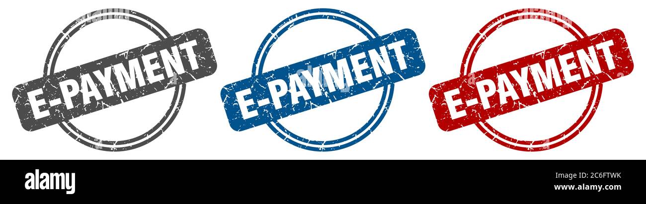 e-payment stamp. e-payment sign. e-payment label set Stock Vector Image ...