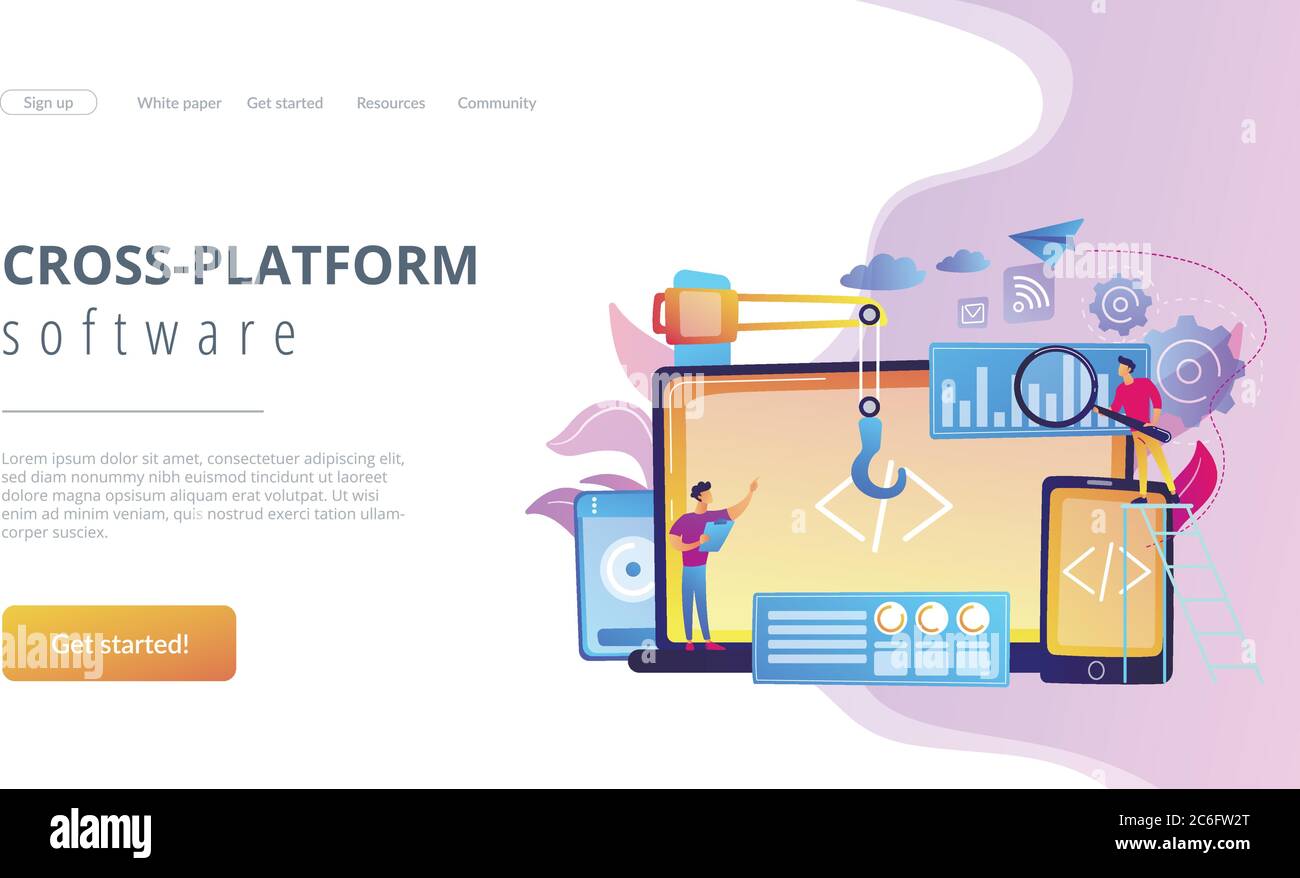 Cross platform development hi-res stock photography and images - Alamy