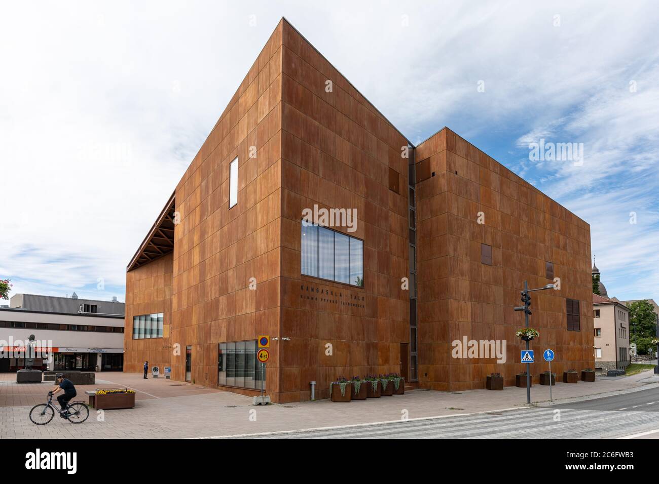 Modern architecture of Kangasala Arts Centre in Kangasala, Finland ...