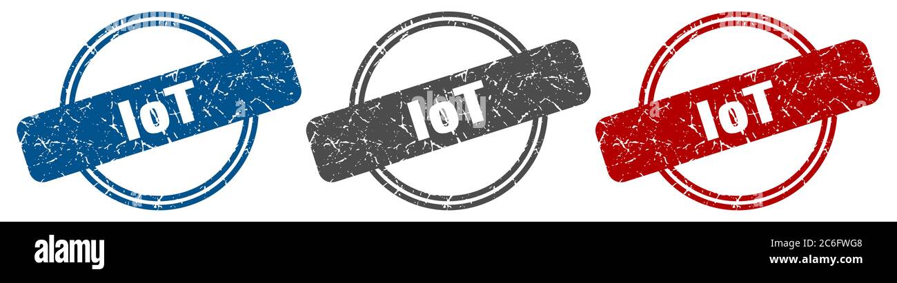 iot stamp. iot sign. iot label set Stock Vector Image & Art - Alamy