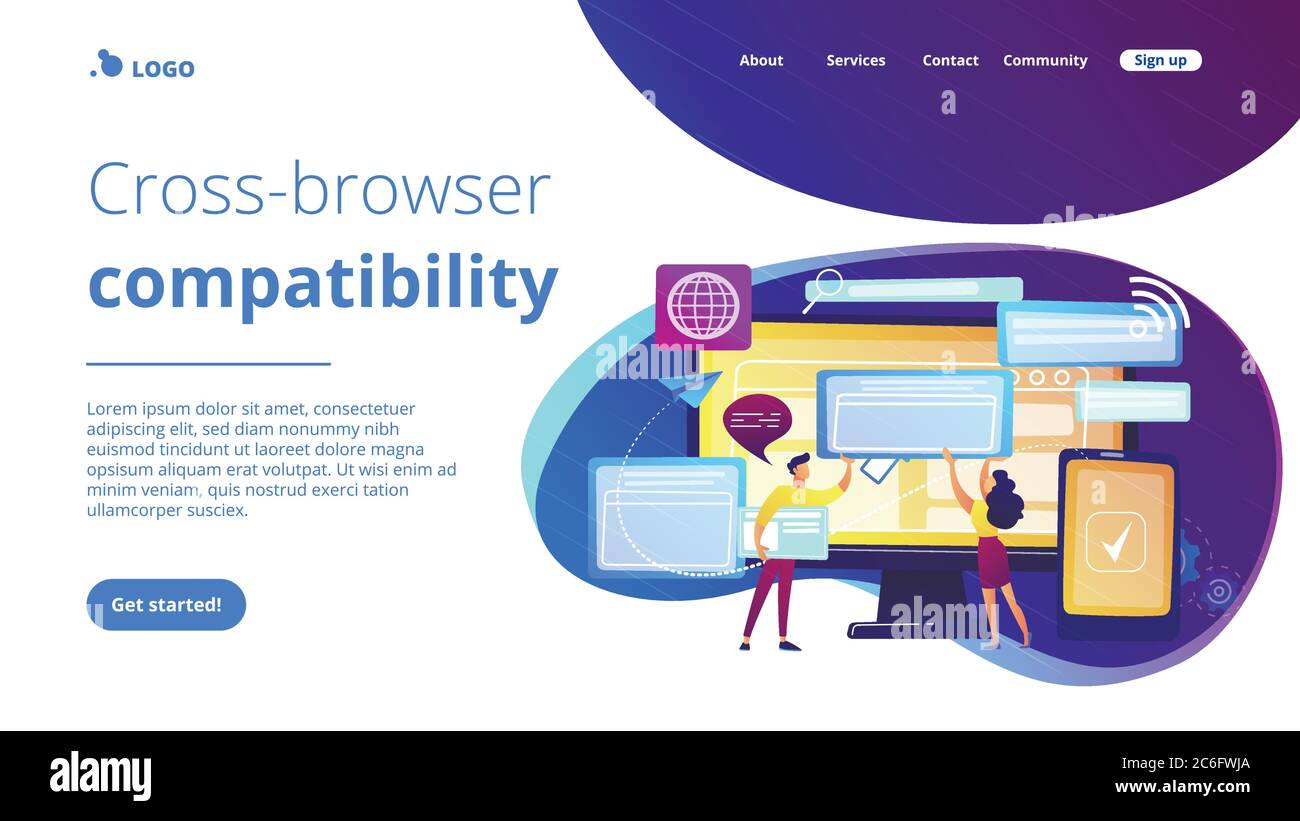 Device compatible Stock Vector Images - Alamy