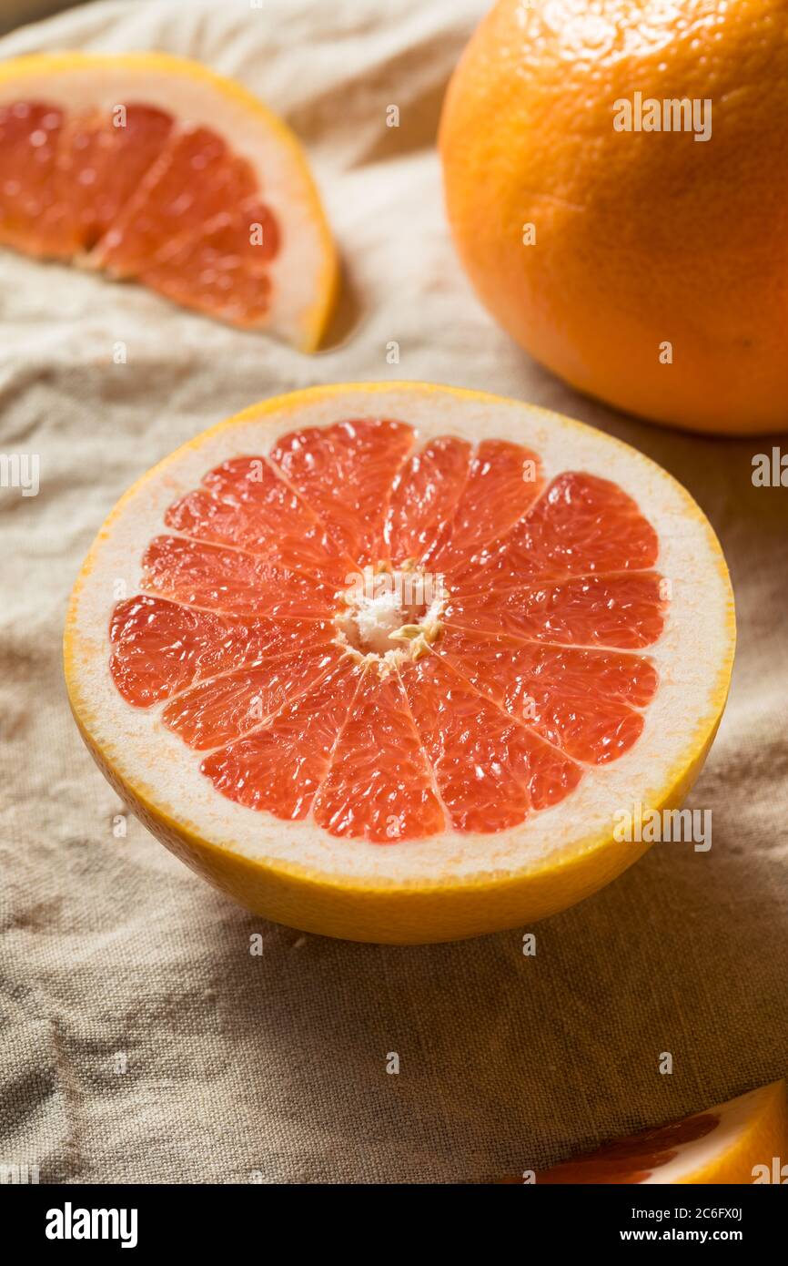 Raw Organic Ruby Red Grapefruit Ready to Eat Stock Photo - Alamy