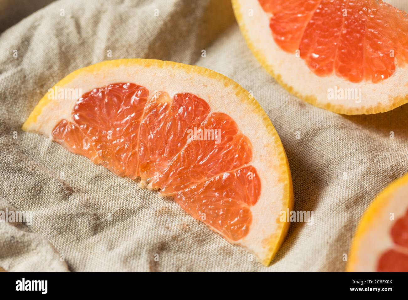 Raw Organic Ruby Red Grapefruit Ready to Eat Stock Photo - Alamy