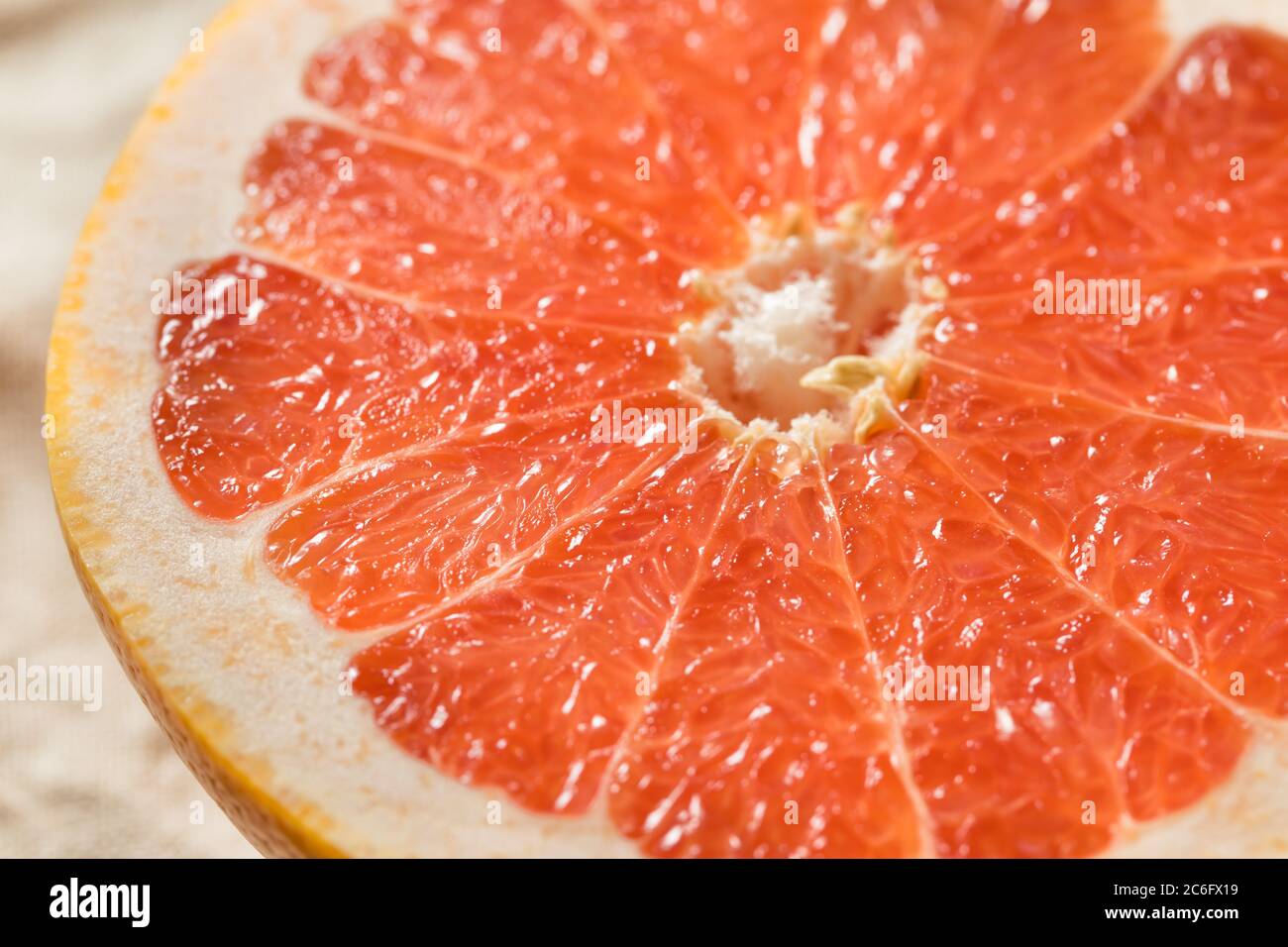 Raw Organic Ruby Red Grapefruit Ready to Eat Stock Photo - Alamy