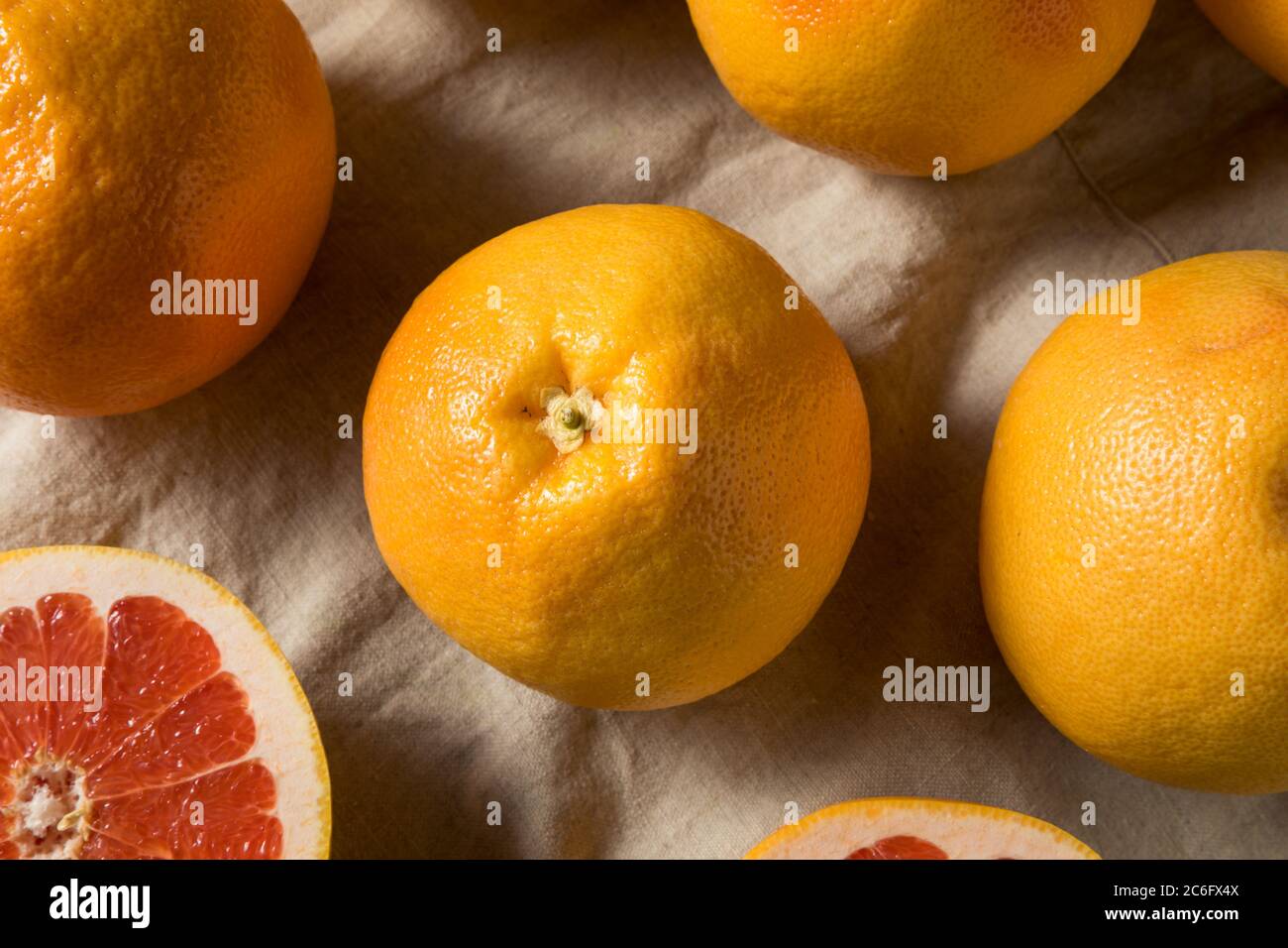 Raw Organic Ruby Red Grapefruit Ready to Eat Stock Photo - Alamy