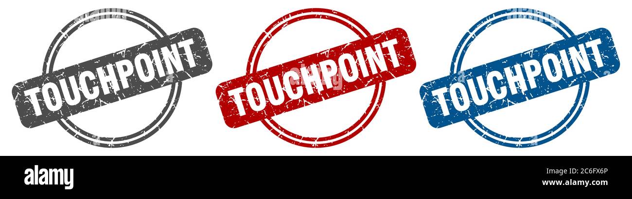touchpoint stamp. touchpoint sign. touchpoint label set Stock Vector Image & Art - Alamy