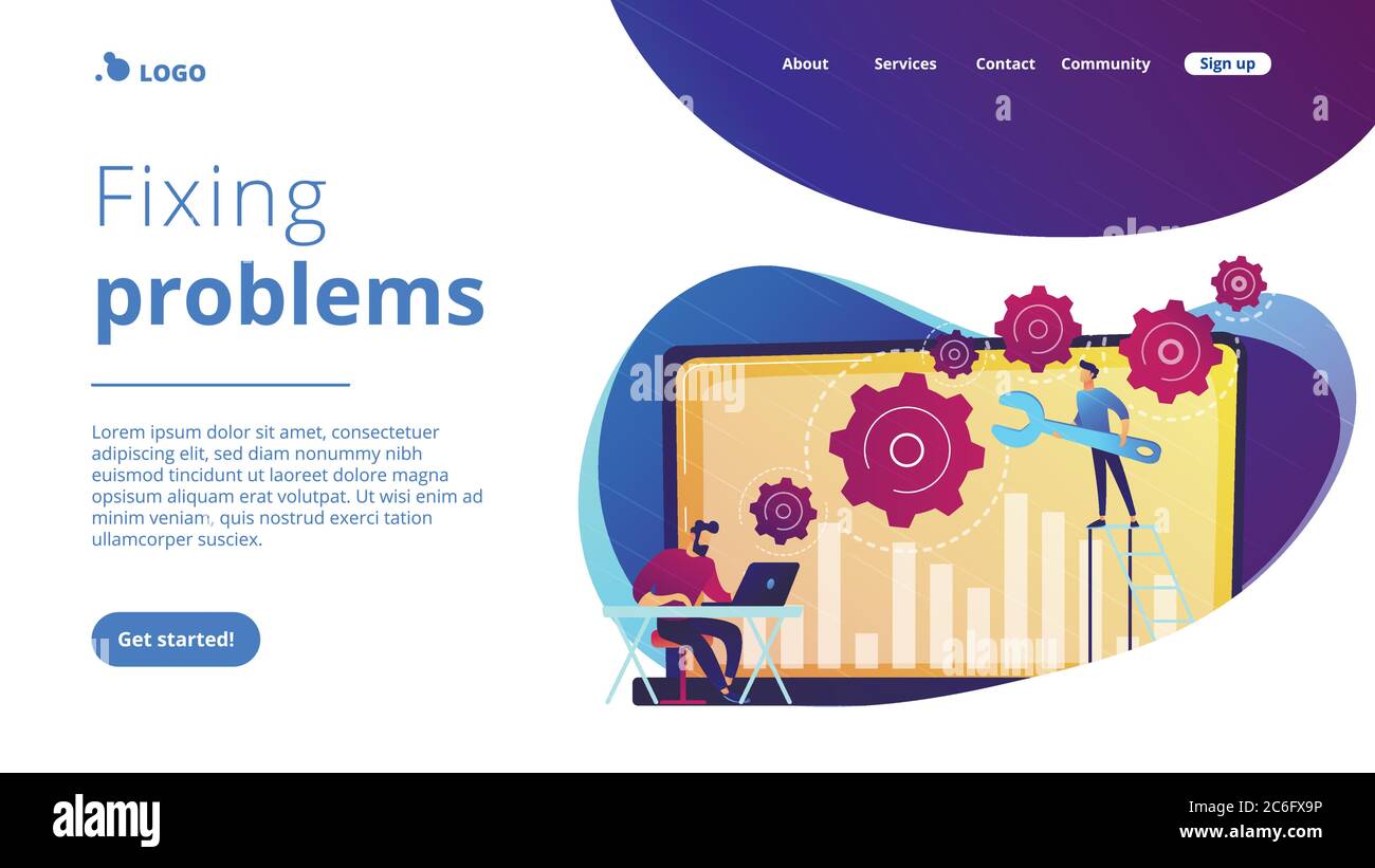 Pc repairing Stock Vector Images - Alamy